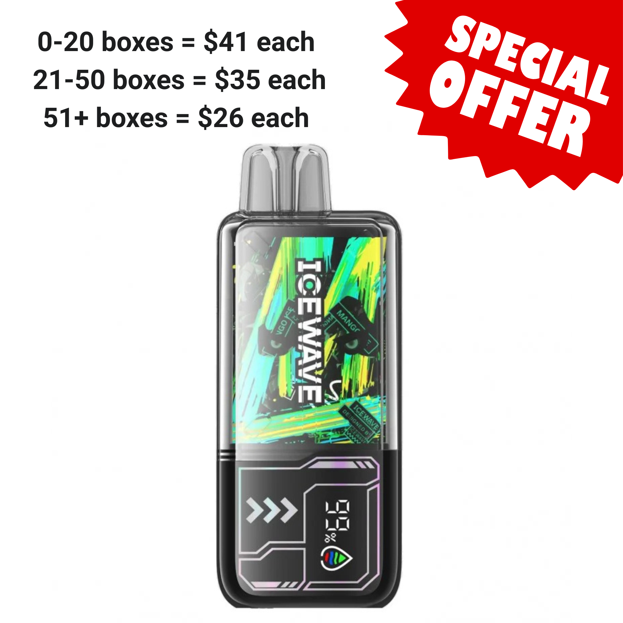 IceWave X8500 - Mango Ice – DISTRIBUTION BULLET INC.