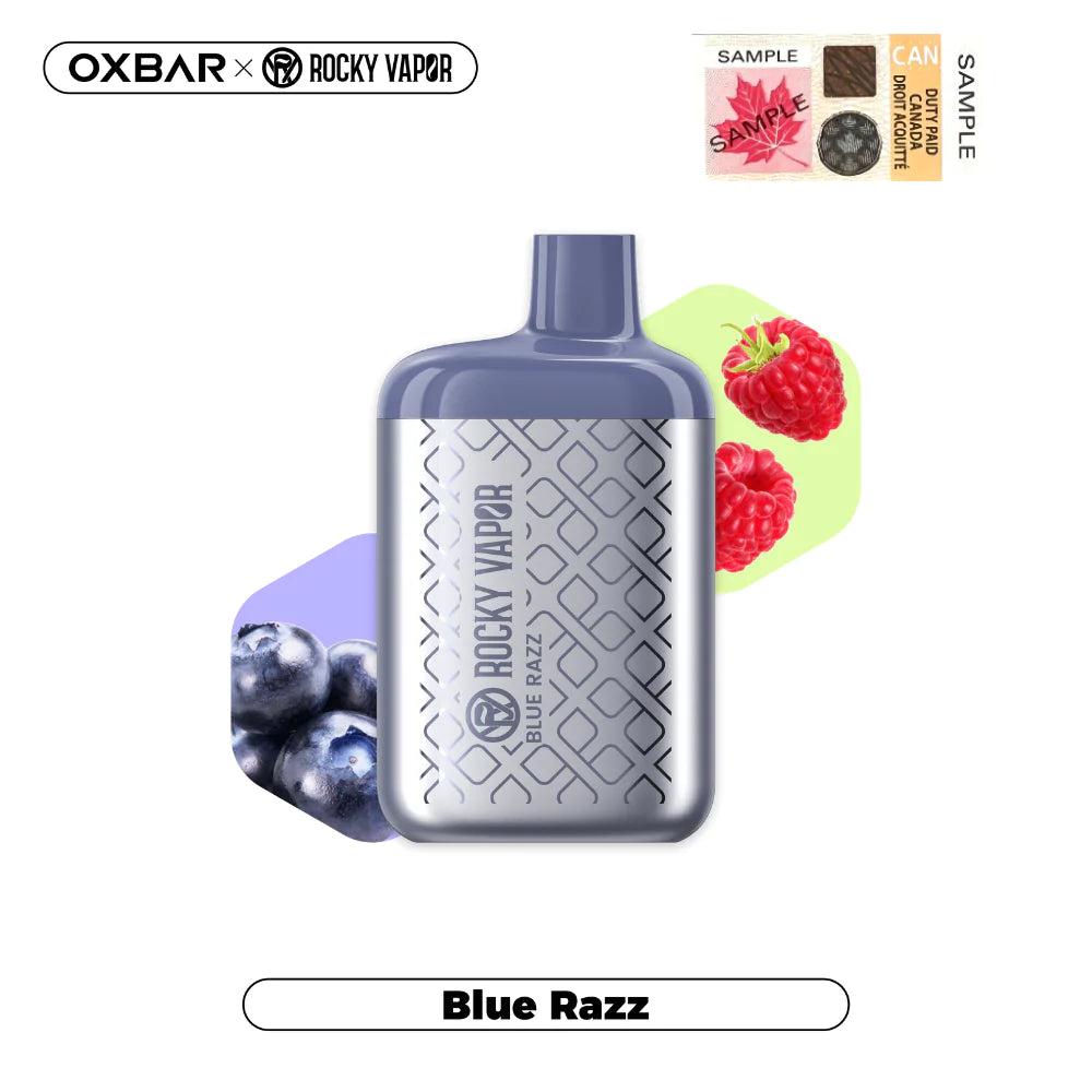 Oxbar Rocky Vapor - Blue Razz – DISTRIBUTION BULLET INC.