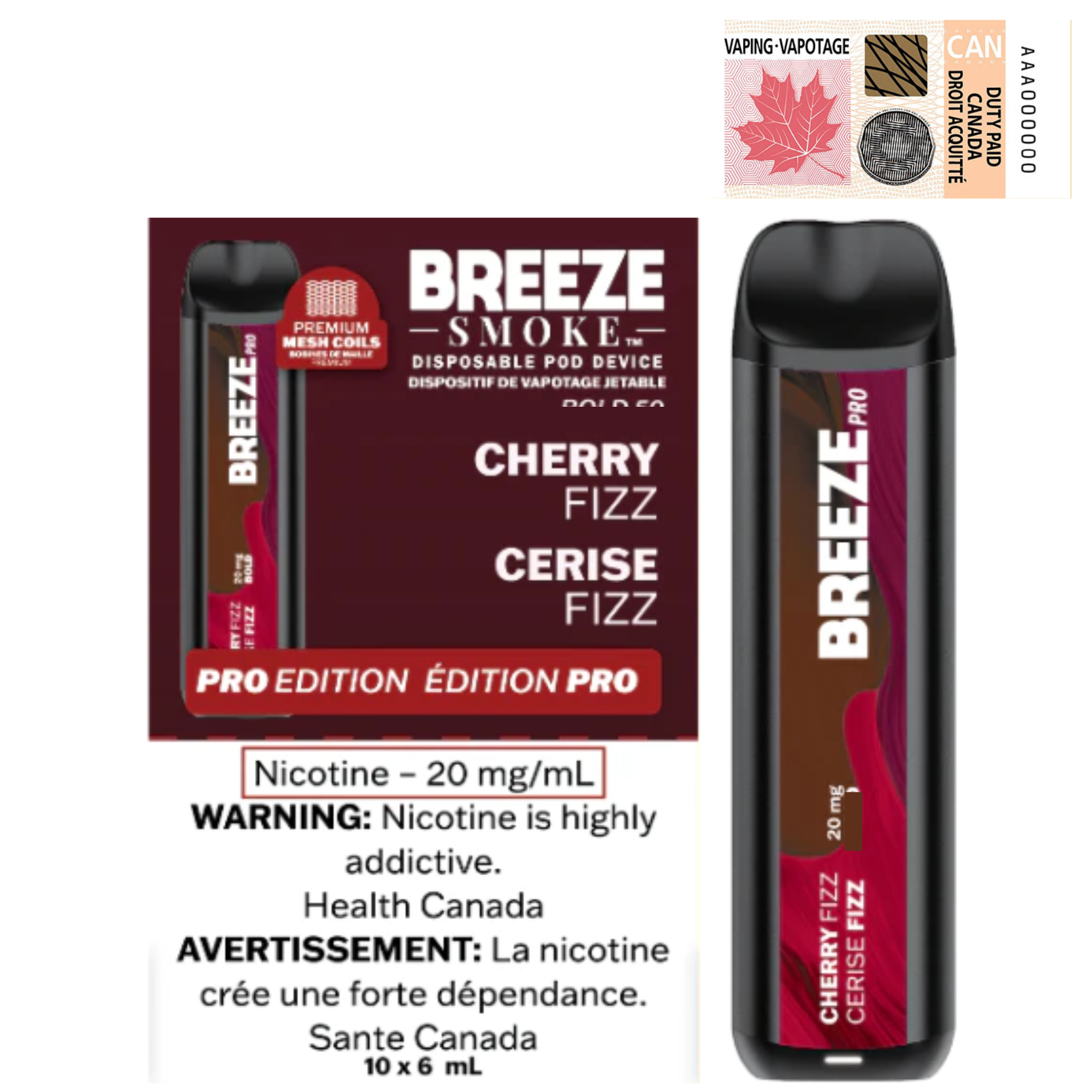 Breeze Pro - Cherry Fizz – Bullet Distribution Inc.